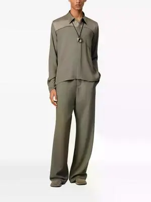 AMI Paris Contrast-panel Long-sleeve Shirt
