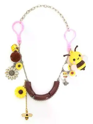AMIR SLAMA Bee-motif Bag Chain - Silver