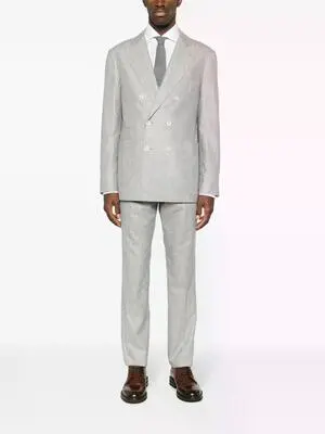 Brunello Cucinelli Double-breasted Flannel Suit