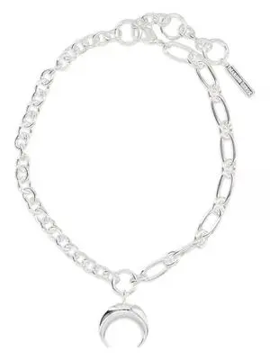 MARINE SERRE Tone Moon Pendant Necklace