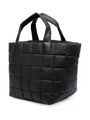 VEECOLLECTIVE Quilted Tote Bag With Removable Pouch