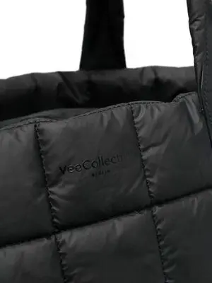 VEECOLLECTIVE Quilted Tote Bag With Removable Pouch