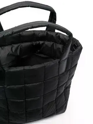 VEECOLLECTIVE Quilted Tote Bag With Removable Pouch