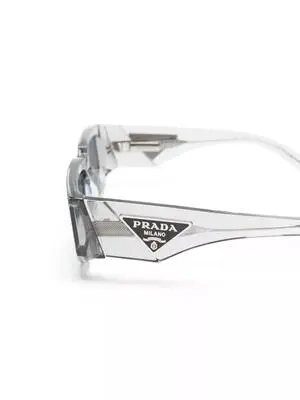 Prada Rectangle-frame Sunglasses - Grey