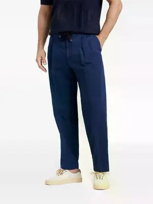 Brunello Cucinelli Pleated Linen-cotton Trousers