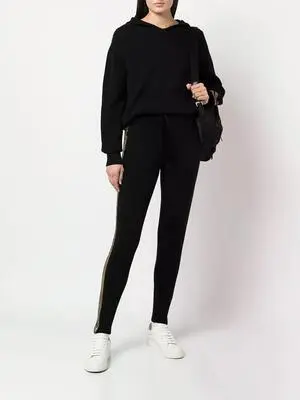 MADISON MAISON Cashmere Trousers With Side Stripes - Black