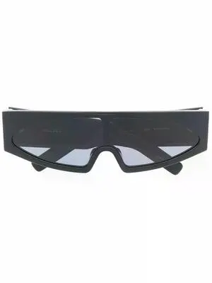 Rick Owens Gene Rectangle-frame Sunglasses - Black