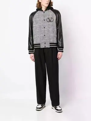 Valentino Garavani Logo-patch Hooded Bomber Jacket