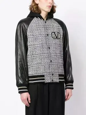Valentino Garavani Logo-patch Hooded Bomber Jacket