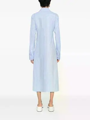 JIL SANDER Striped Midi Dress