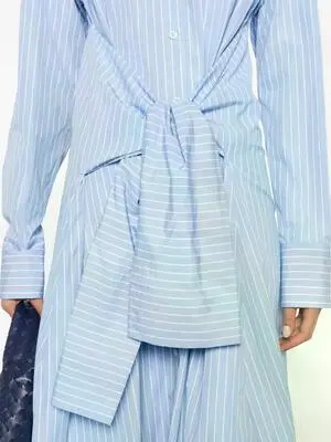 JIL SANDER Striped Midi Dress