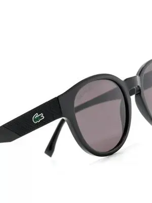 Lacoste Logo-engraved Round-frame Sunglasses