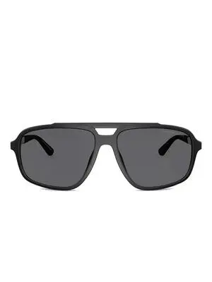 Emporio Armani Pilot-frame Sunglasses - Black