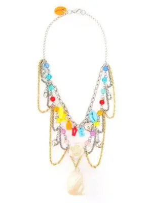 AMIR SLAMA Appliqué-detail Chain Necklace - Silver