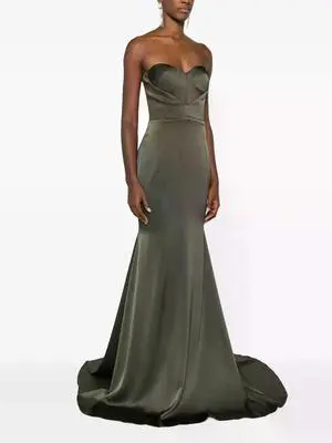 Alex Perry Strapless Floor-length Gown