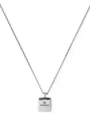 Emanuele Bicocchi Square Onyx Pendant Necklace