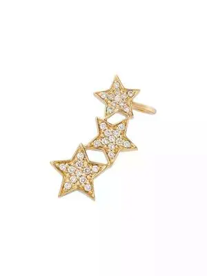 ALINKA Stasia Diamond Triple Star Left Ear Cuff - Metallic
