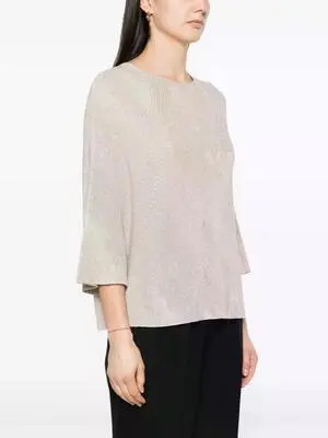 Fabiana Filippi Metallic Threading Batwing Jumper