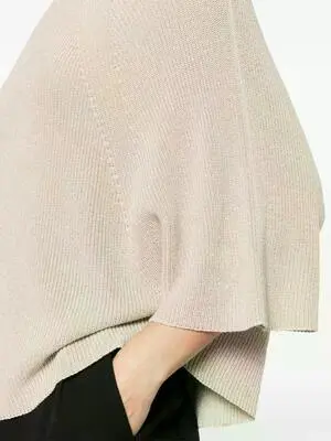 Fabiana Filippi Metallic Threading Batwing Jumper