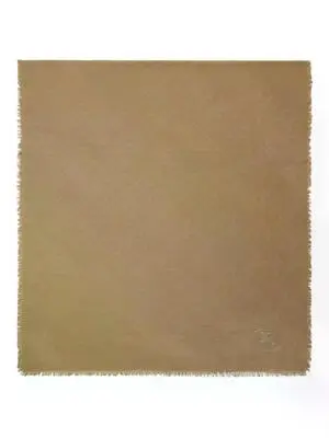 Burberry Wide Check Wool Silk Scarf - Neutrals