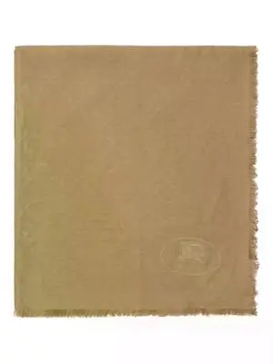 Burberry Wide Check Wool Silk Scarf