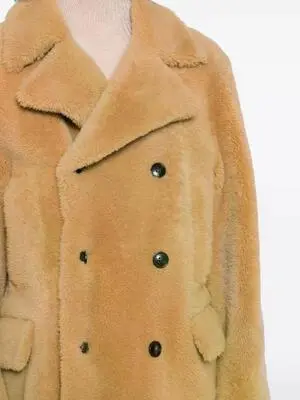 Amiri Double-breasted Shearling Coat