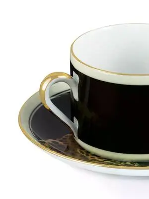 Dolce & Gabbana Leopard-print Porcelain Tea Set