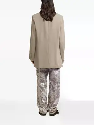 AMI Paris Single-breasted Virgin Wool Coat