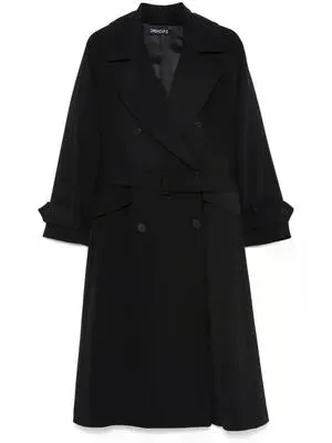 DRHOPE Belted Double-breasted Trench Coat
