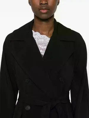 DRHOPE Belted Double-breasted Trench Coat