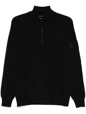 C.P. COMPANY Logo-patch Virgin Wool Blend Sweater