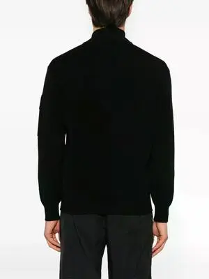 C.P. COMPANY Logo-patch Virgin Wool Blend Sweater