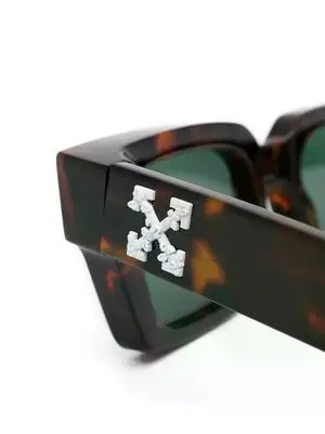 Off-White Square-frame Sunglasses - Brown