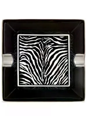 Dolce & Gabbana Zebra-print Porcelain Ash-tray - Black
