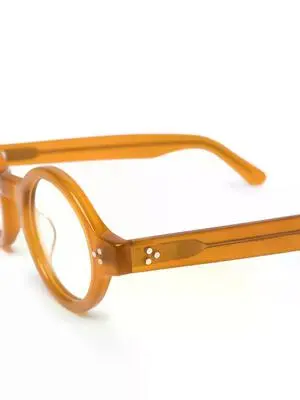 LESCA Burt Round-frame Glasses