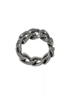 Shay 18kt Gold Twinkle Diamond Jumbo Link Ring