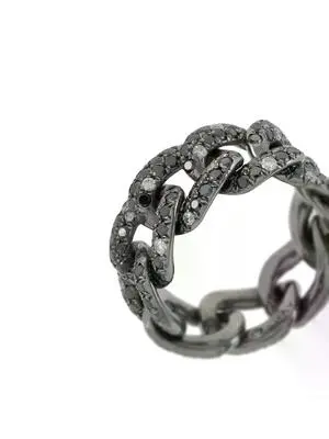 Shay 18kt Gold Twinkle Diamond Jumbo Link Ring