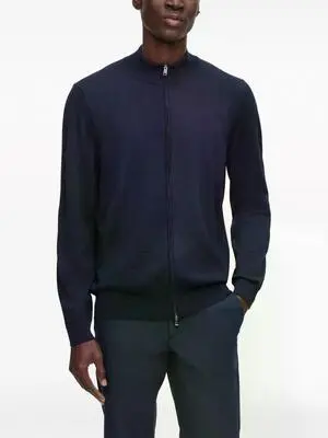 BOSS Zipped Knit Cardigan
