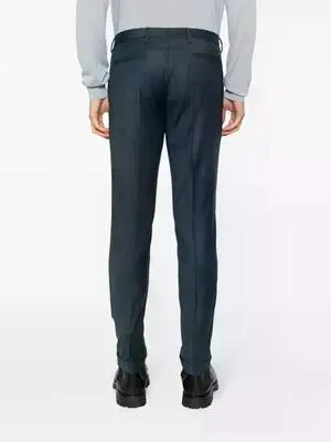 Paul Smith Tapered-leg Wool Chinos - Blue