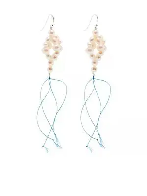 BLEUE BURNHAM Sterling Silver Pearl Drop Earrings - Pink