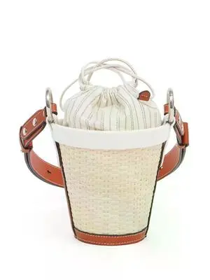 MAISON MARGIELA Woven Raffia Bucket Bag