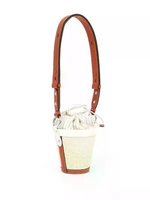 MAISON MARGIELA Woven Raffia Bucket Bag