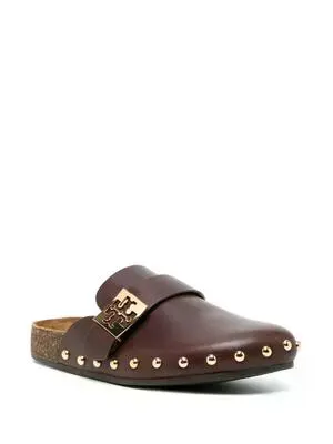 Tory Burch Mellow Leather Mules - Brown