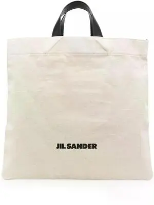 JIL SANDER Logo-print Tote Bag - Neutrals