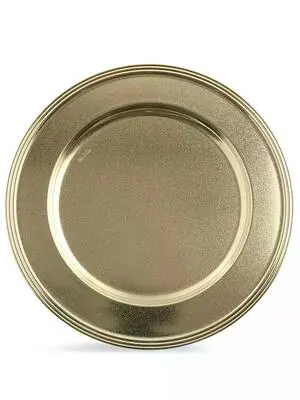 SAMBONET Avenue Stripe-edge Plate - Gold