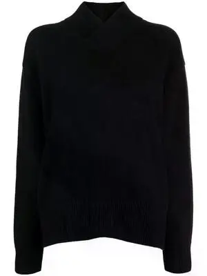 Studio Nicholson Crossover-neck Knitted Jumper