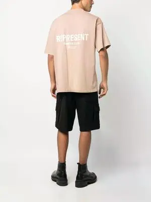 REPRESENT Logo-print Cotton T-shirt