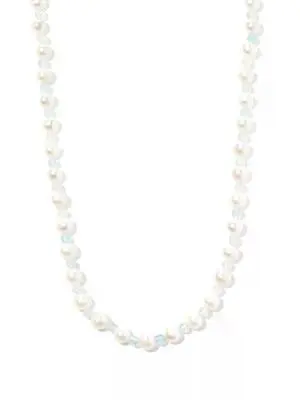 HATTON LABS Pearl And Bead Necklace - Silver