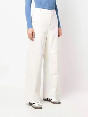 P.a.r.o.s.h High-waisted Trousers With Multiple Pockets