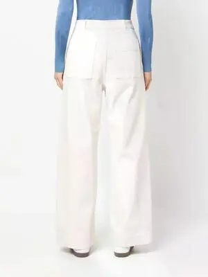 P.a.r.o.s.h High-waisted Trousers With Multiple Pockets